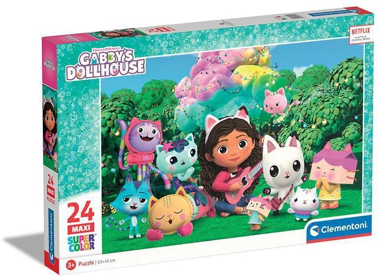 Clementoni - Puzzle Gábinin kouzelný domek: Na zahradě MAXI 24 dílků