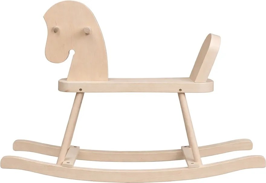 Dřevěný houpací koník pro děti Baby Mix přírodní