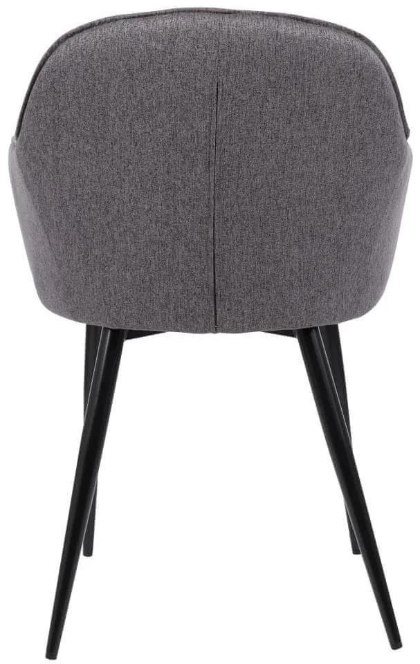 Bhm germany Jídelní židle Boise, textil, tmavě šedá