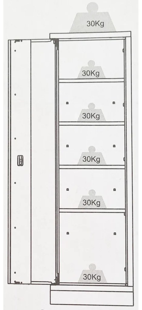 Dílenská skříň Procarosa PROFI TGB-1324 – hluboká