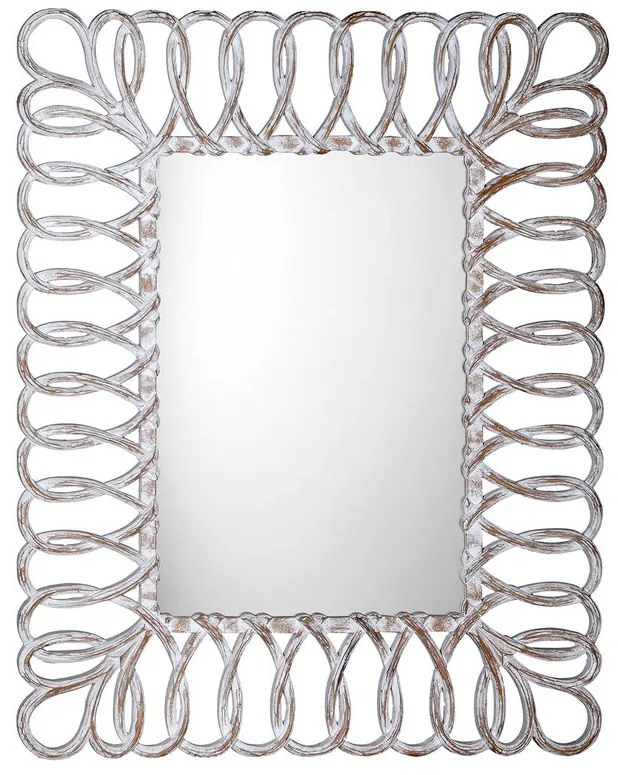 Sapho SEVILLA zrcadlo v rámu, 80x120cm, bílá
