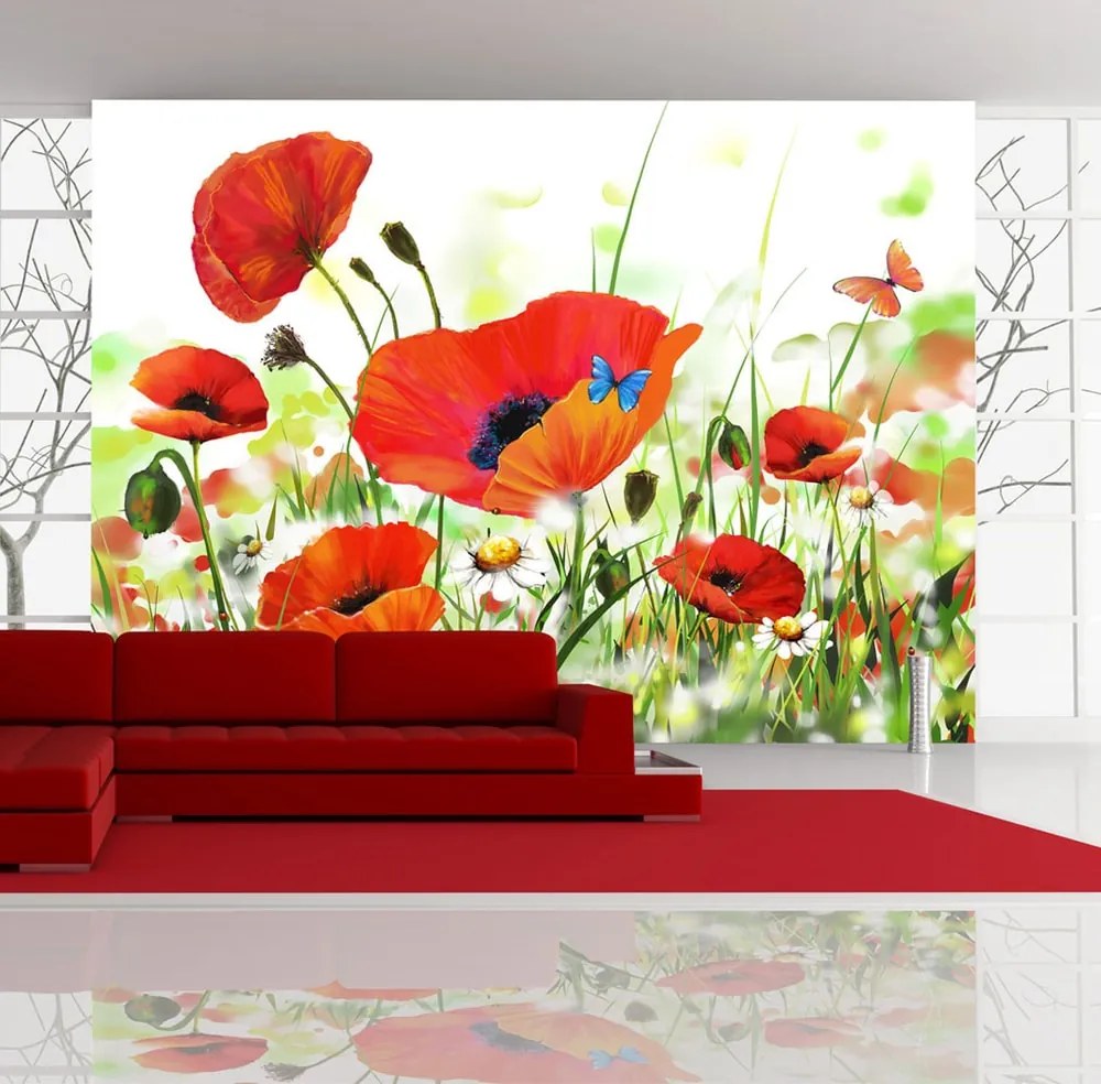 Fototapeta Venkovské máky - Country poppies