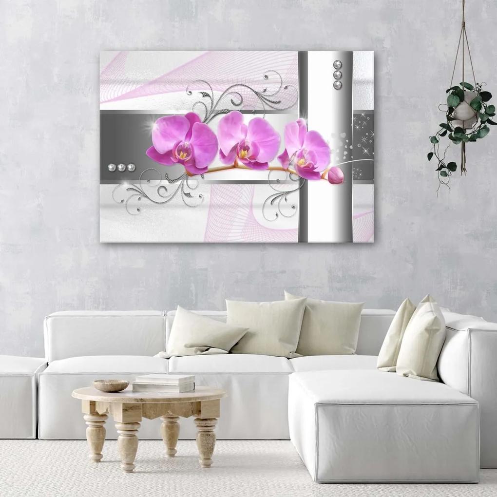 Obraz na plátně Květ orchideje - 100x70 cm