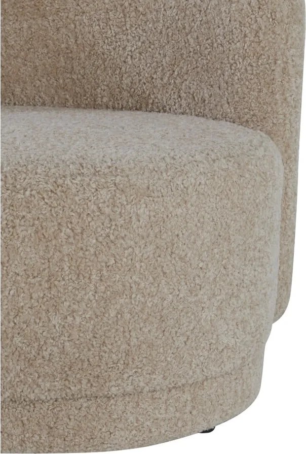 Béžová pohovka z textilie bouclé 175 cm Amelie – Light & Living
