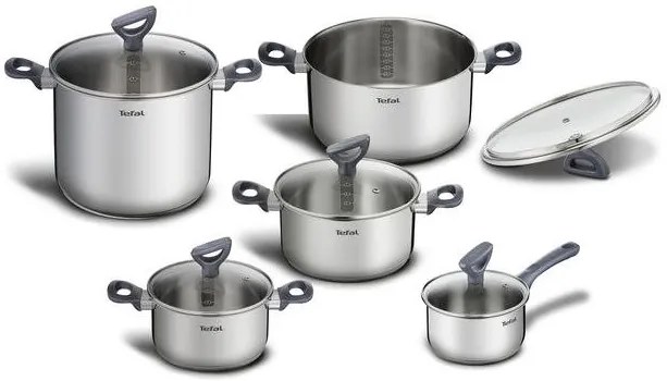 Sada nádobí tefal sada nerez nádobí daily cook 10 ks g712sa55