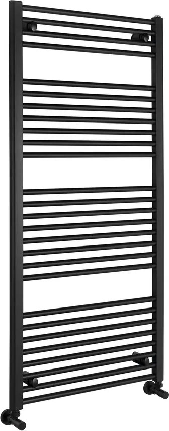 Aqualine Aqualine, DIRECT topné těleso s bočním připojením 600x1320 mm, černá matná, ILR36B