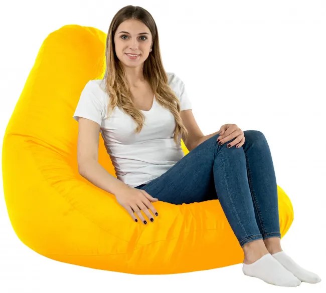 Sedací vak DROP XXL žlutý OUTDOOR