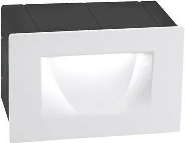 NV 726402 Venkovní zapuštěné svítidlo do zdi KRYPTON bílý hliník LED 3W 3000K 220-240V 15st. IP54 - NOVA LUCE