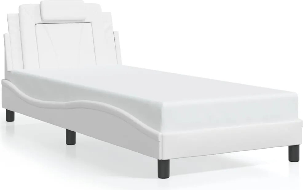 Rám postele Viana s LED bez matrace bílý 90 x 200 cm 3213995