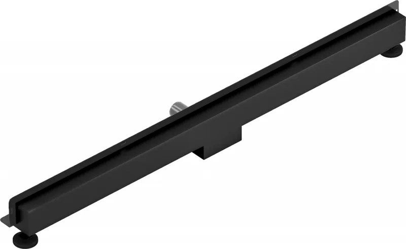 Mexen Flat nerezový sprchový žlab na zeď 110 cm vzor WALL, černý, 1730110