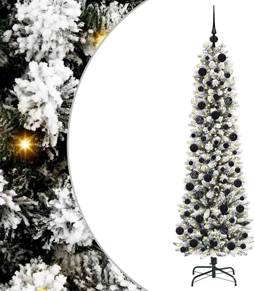 Umělý vánoční stromeček Bílá 180 cm PVC, kov a plast 3396106