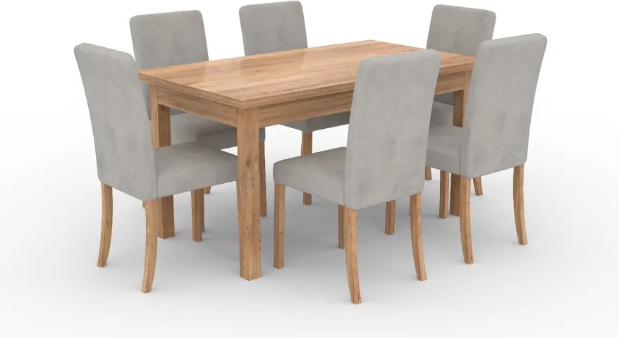 ADRK Furniture Sada stůl s židlemi RODOS 81 SE-ROD-81-L