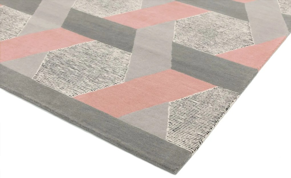 Růžový  koberec Moby Pink Rozměry: 200x300 cm