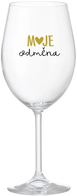 MOJE ODMĚNA - čirá sklenice na víno 350 ml