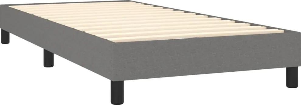 vidaXL Box spring postel s matrací 100 x 200 cm textil [3129530] Barva: tmavě hnědá