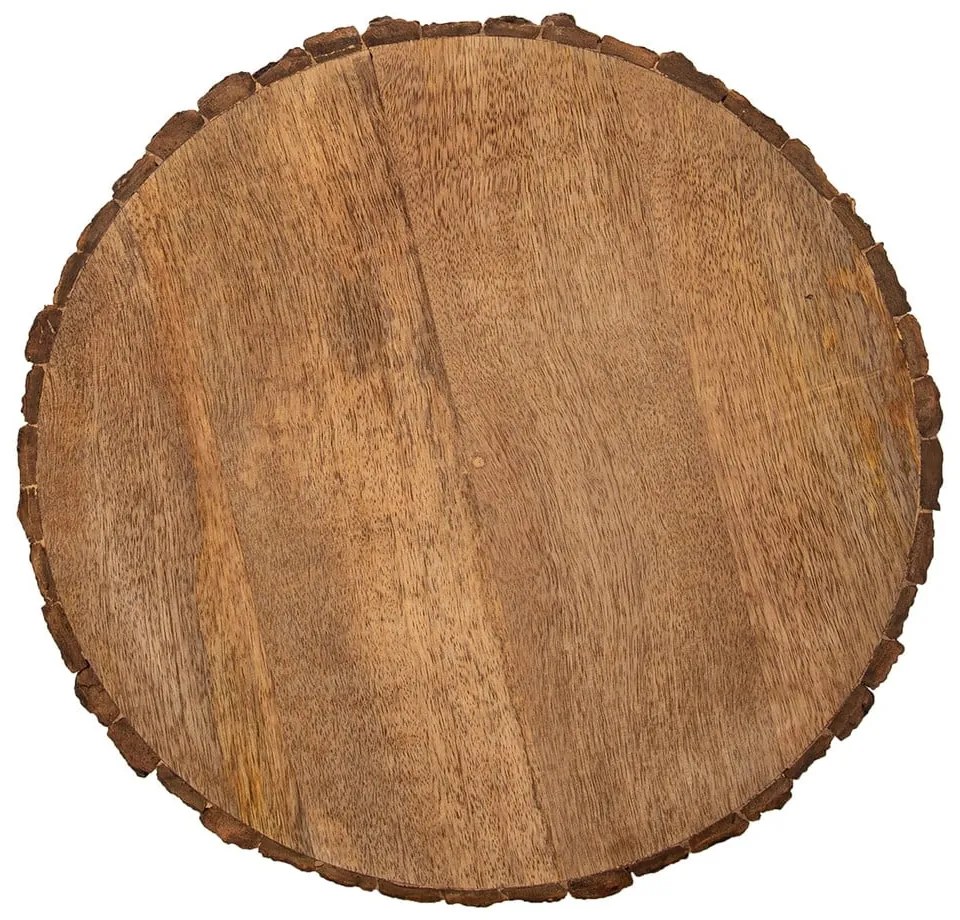 Servírovací dřevěné prkénko ø 39 cm Mango – Orion