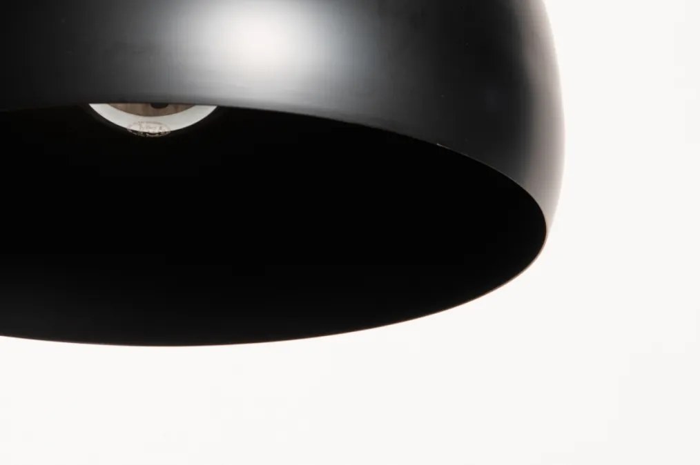 Závěsné černé designové svítidlo nad stůl Snap Light Monaco Black and Black