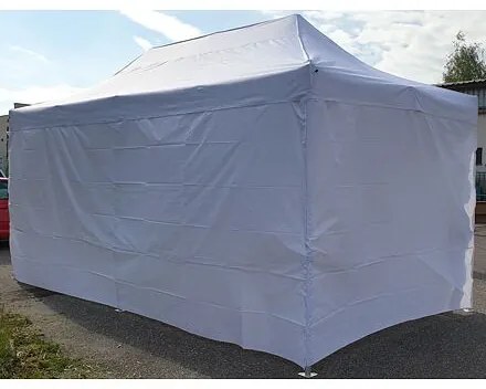 Nůžkový Párty stan 4x6m ALU Premium 4ks plné bočnice Barva: Bílá