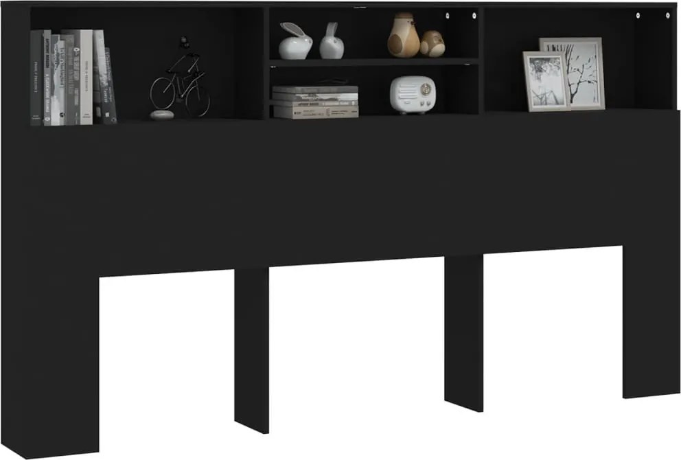vidaXL Čelo postele s úložným prostorem 180 x 19 x 103,5 cm [811884] Barva: šedá sonoma