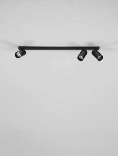 Minimalistické bodové svítidlo Oso 3 Černá