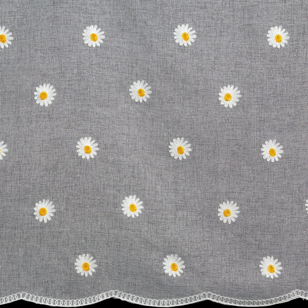 ZÁCLONA NA POUTKÁCH BELLIS 350X145 CM KVĚTY