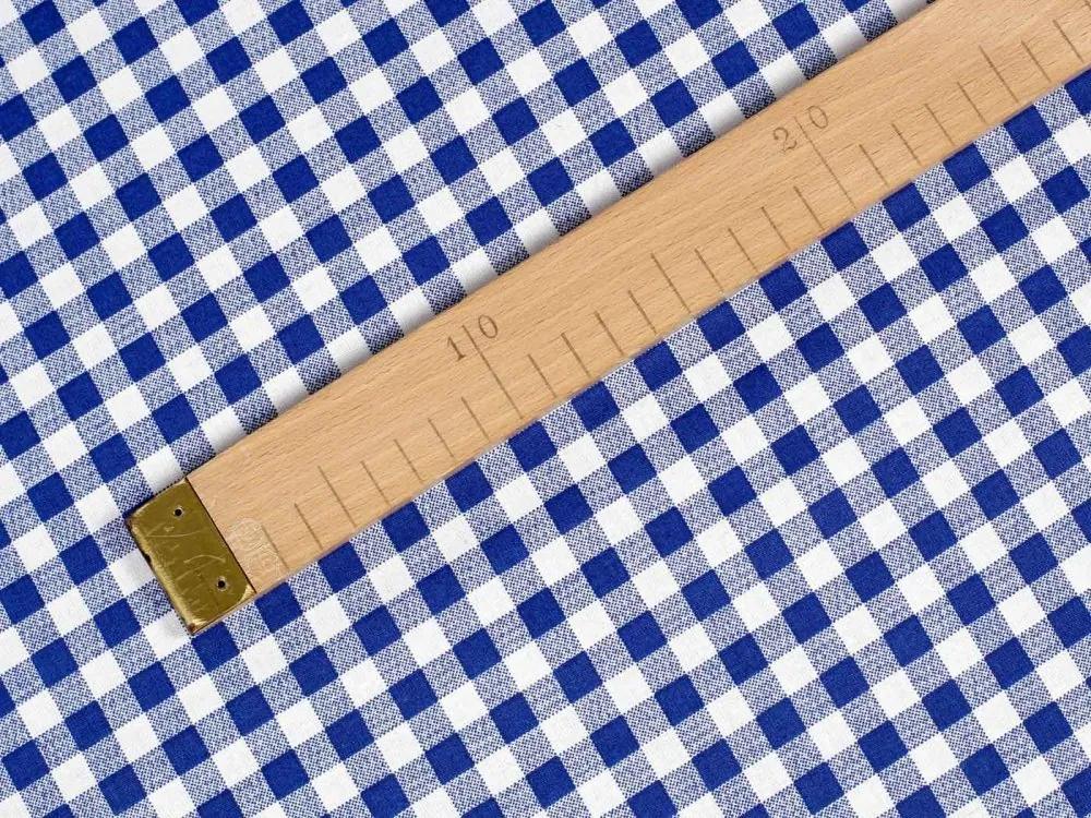Biante Bavlněný povlak na polštář s lemem Sandra SA-057 Modro-bílé kostičky 40 x 40 cm