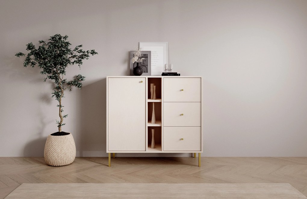 ADRK Furniture Komoda 1D 3S 3P Tili CHES-TIL-1D-3S-3P-BS