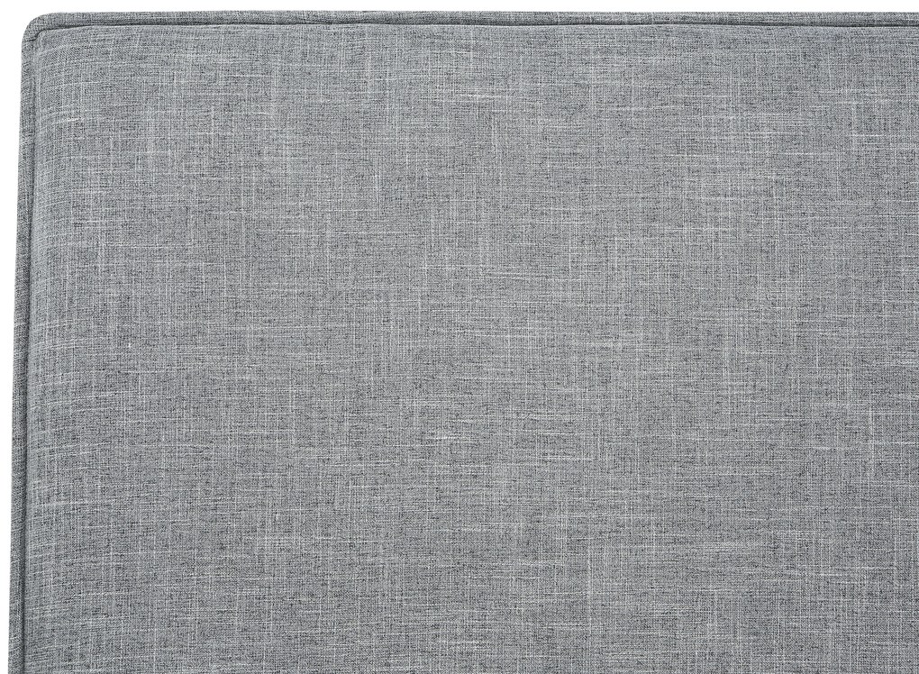 Šedá čalouněná postel 160x200 cm SENNEZ Beliani