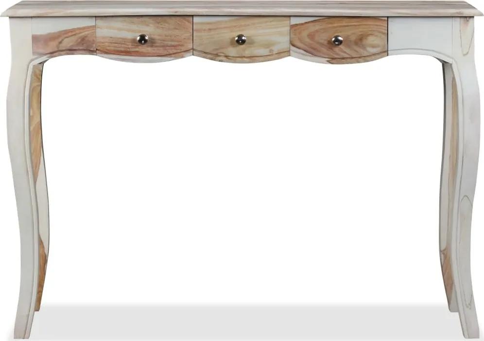 vidaXL Odkládací stolek se 3 zásuvkami, masivní sheesham, 110x40x76 cm [244347]