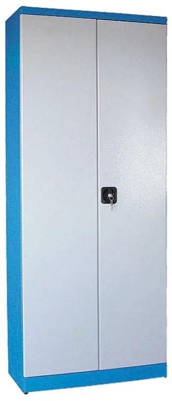 Policová dílenská skříň na nářadí GD, 4 police, svařovaná, nosnost 50 kg, 780 x 380 x 1920 mm