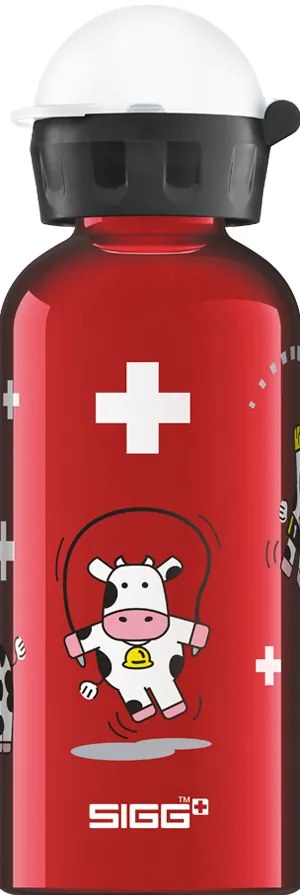 Sigg Swiss Culture dětská láhev na pití 400 ml, funny cows, 8626.90