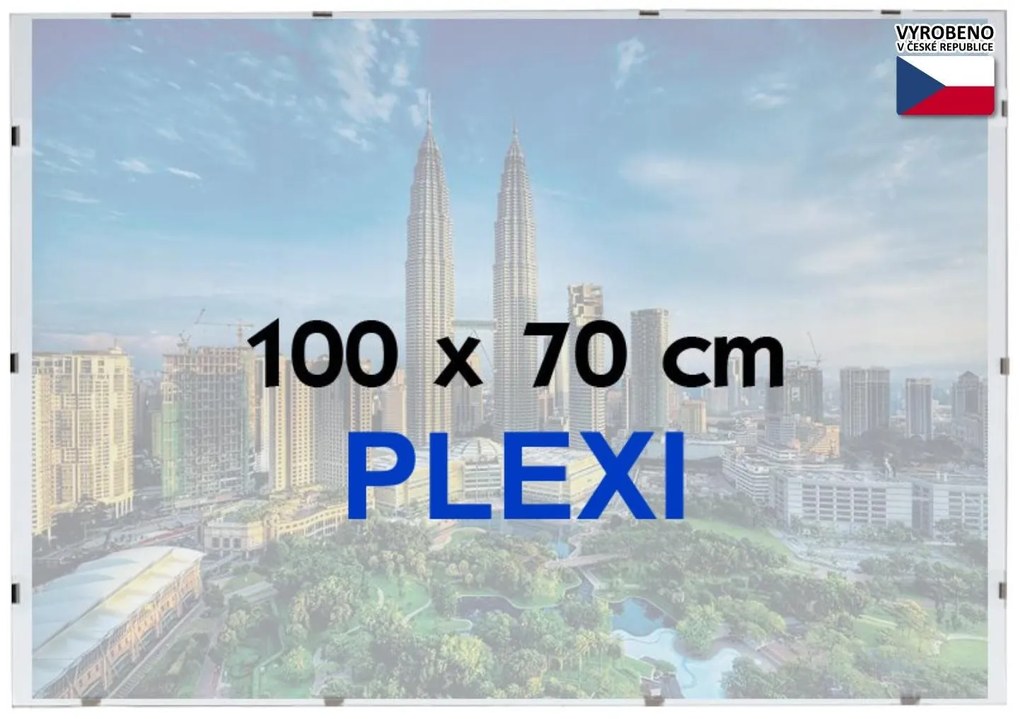 Příslušenství k puzzle bfhm rám na puzzle euroclip, 100 x 70 cm, plexisklo