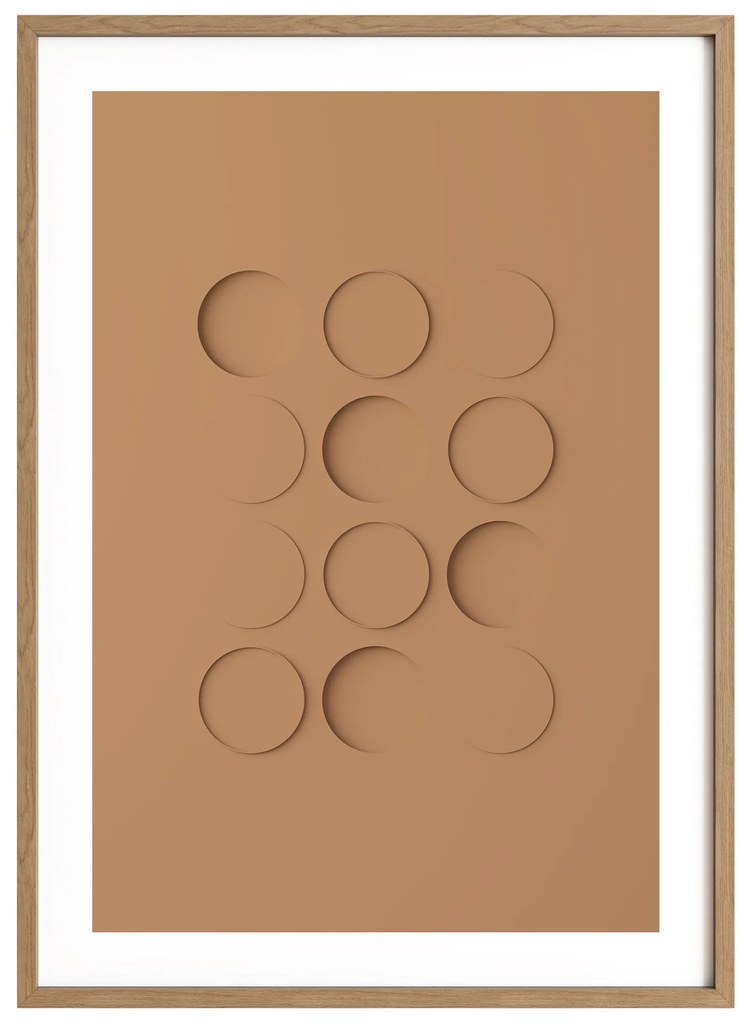 Idealform Poster no. 3 Shadow forms Barva: Silver grey, Velikost: 300x400 mm