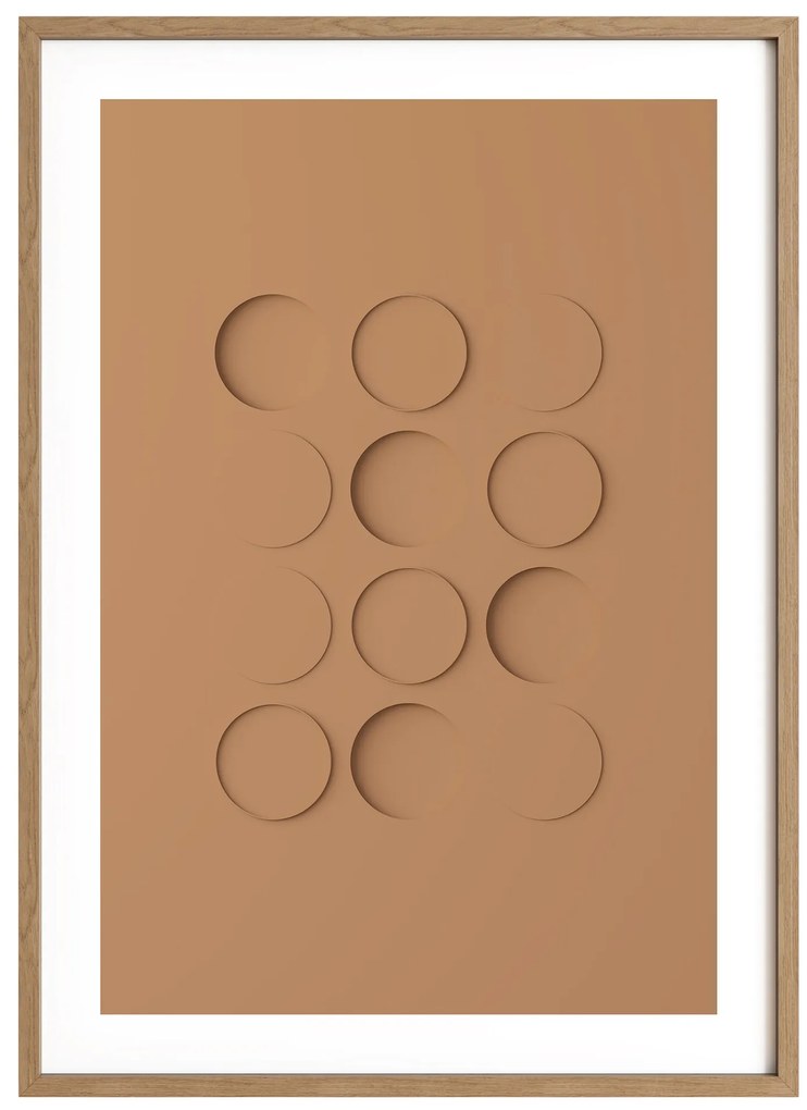 Idealform Poster no. 3 Shadow forms Barva: Smokey taupe, Velikost: 300x400 mm