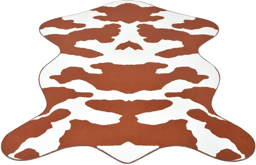 Tvarovaná rohož - potisk kráva hnědá | 70x110 cm
