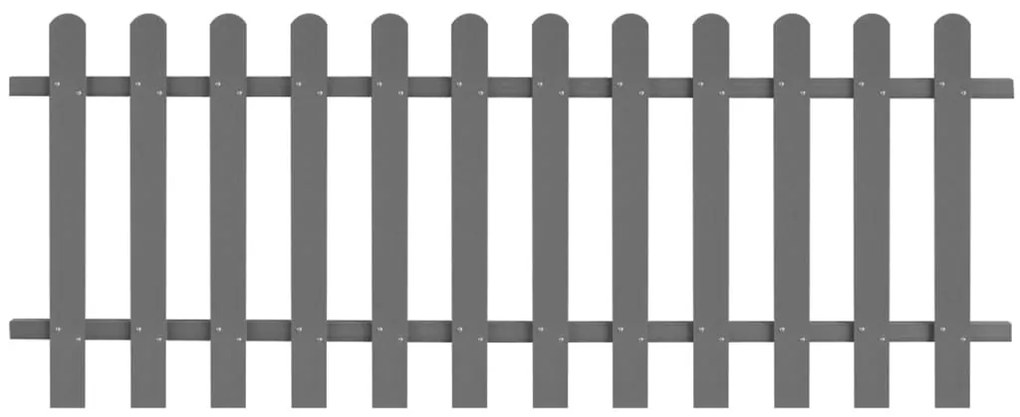 42819 vidaXL Laťkový plot WPC 200 x 80 cm