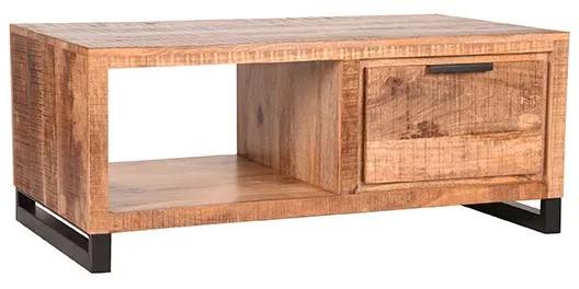 LABEL51 Konferenční stolek Glasgow - přírodní mangové dřevo - 110x60 cm