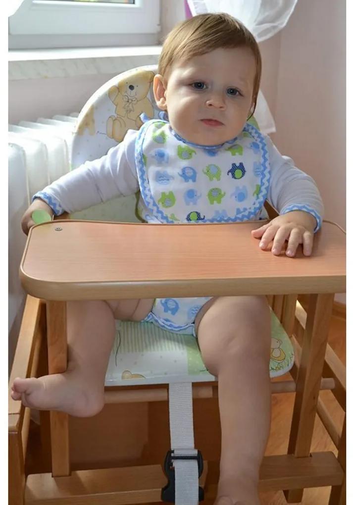 NEW BABY dětská jídelní židlička VICTORY hnědá