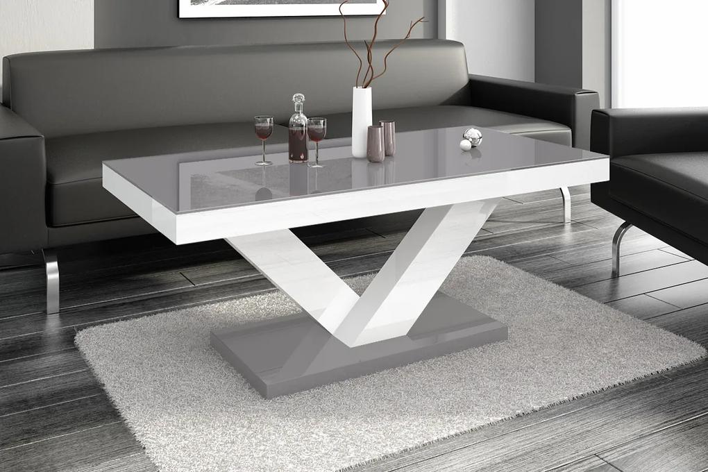 Hubertus Konferenční stolek VICTORIA MINI Barva: šedá/bílá/šedá
