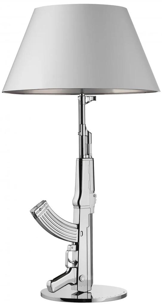 Flos F2954057 GUN_TABLE GUN, designová lampa, 1x150W, chrom, výška: 92cm