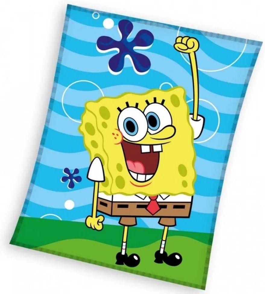 Dětská deka sponge bob zábava v moři 130x170 cm