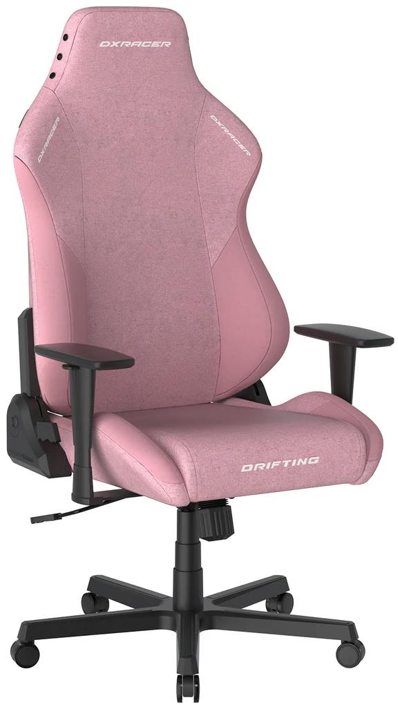 DXRACER herní židle DRIFTING růžová, látková