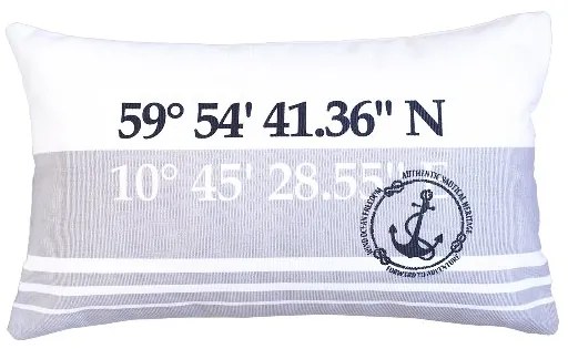 SCANquilt návlek NORD anchor šedobílá 30 x 50 cm