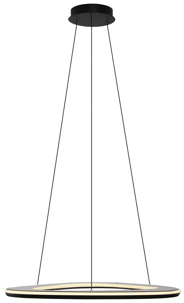 Designové závěsné svítidlo černé s 3-stupňovým stmíváním - Organico