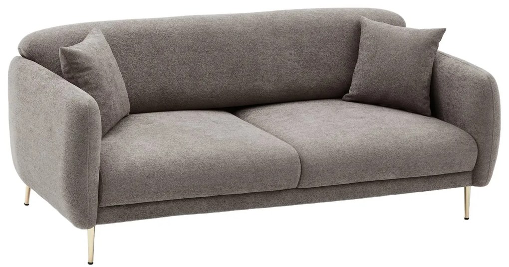 HANAH HOME Třímístná pohovka SIMENA šedá 210 cm 825BLC2838