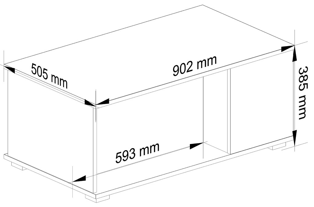 Konferenční stolek Palak IV (wenge). 1068777