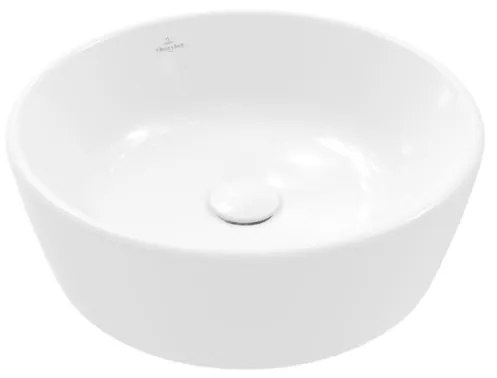 VILLEROY & BOCH Villeroy Boch Architectura - Umyvadlo na desku, 450x450x155 mm, s přepadem, alpská bílá CeramicPlus 5A2545R1