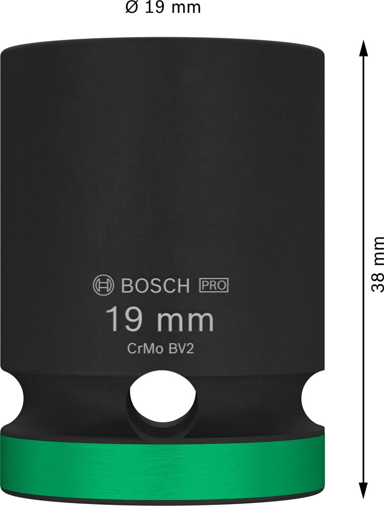 Průmyslová hlavice 1/2" Bosch PRO IMPACT Dostupné varianty: Průmyslová hlavice 1/2" Bosch PRO IMPACT 13 mm