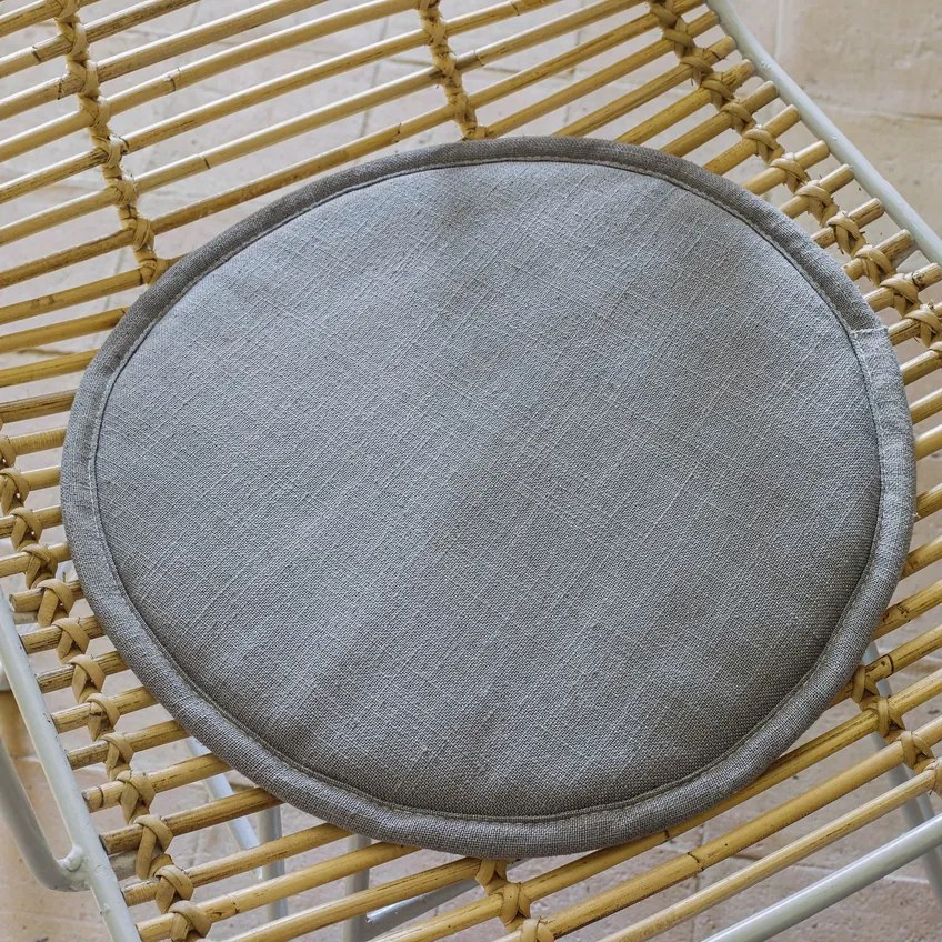 Růžový látkový podsedák Kave Home Prisa 35 cm