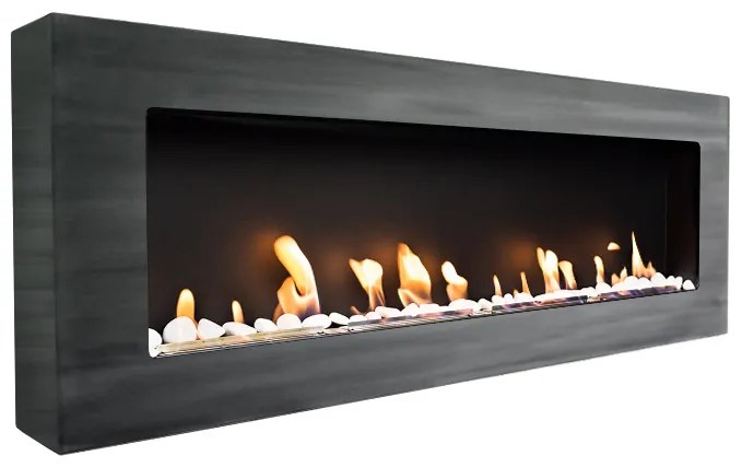 BIO FLAME biokrb Easy L Close Patina Šedá 115x40 cm